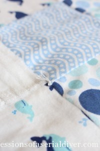 How to Make a Baby Quilt from Receiving Blankets | Confessions of a ...