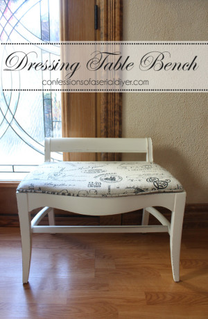 Dressing Table Bench Makeover | Confessions of a Serial Do-it-Yourselfer
