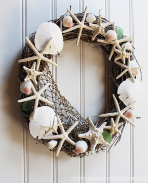 DIY Shell Wreath | Confessions of a Serial Do-it-Yourselfer
