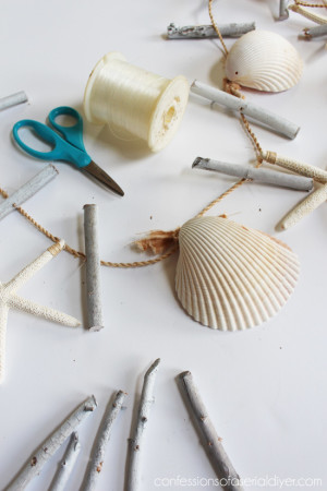 DIY Shell Garland | Confessions of a Serial Do-it-Yourselfer