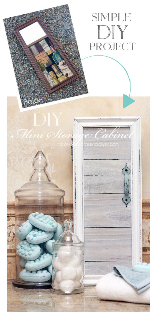 DIY Mini Storage Cabinet with Reclaimed Wood | Confessions of a Serial ...