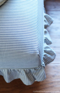 Sew Easy Footstool Cover | Confessions of a Serial Do-it-Yourselfer