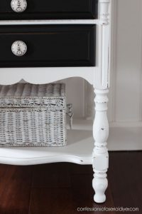 $12 Oak Night Table Makeover | Confessions of a Serial Do-it-Yourselfer