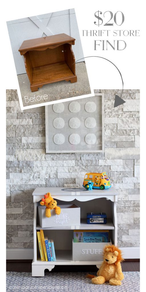 Dated Night Table Makeover | Confessions of a Serial Do-it-Yourselfer