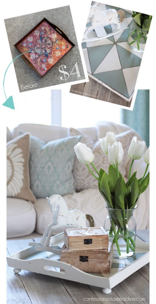 Barn Quilt Tray Makeover | Confessions of a Serial Do-it-Yourselfer