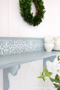 Easily Update a Shelf with a Stencil! | Confessions of a Serial Do-it ...