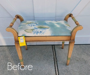 $5 Dressing Table Bench Makeover | Confessions of a Serial Do-it-Yourselfer