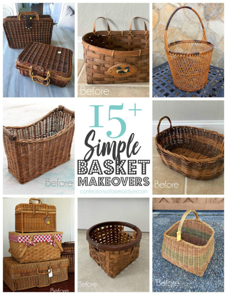 15+ Simple Basket Makeovers | Confessions of a Serial Do-it-Yourselfer