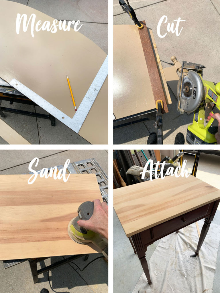 How to turn a Sewing Table into a Dressing Table