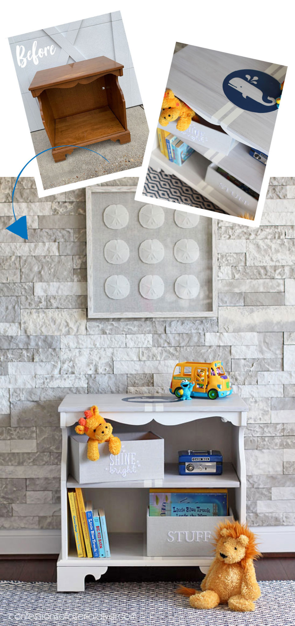 Child’s Night Table Makeover | Confessions of a Serial Do-it-Yourselfer