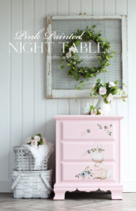 Pink Painted Night Table | Confessions of a Serial Do-it-Yourselfer