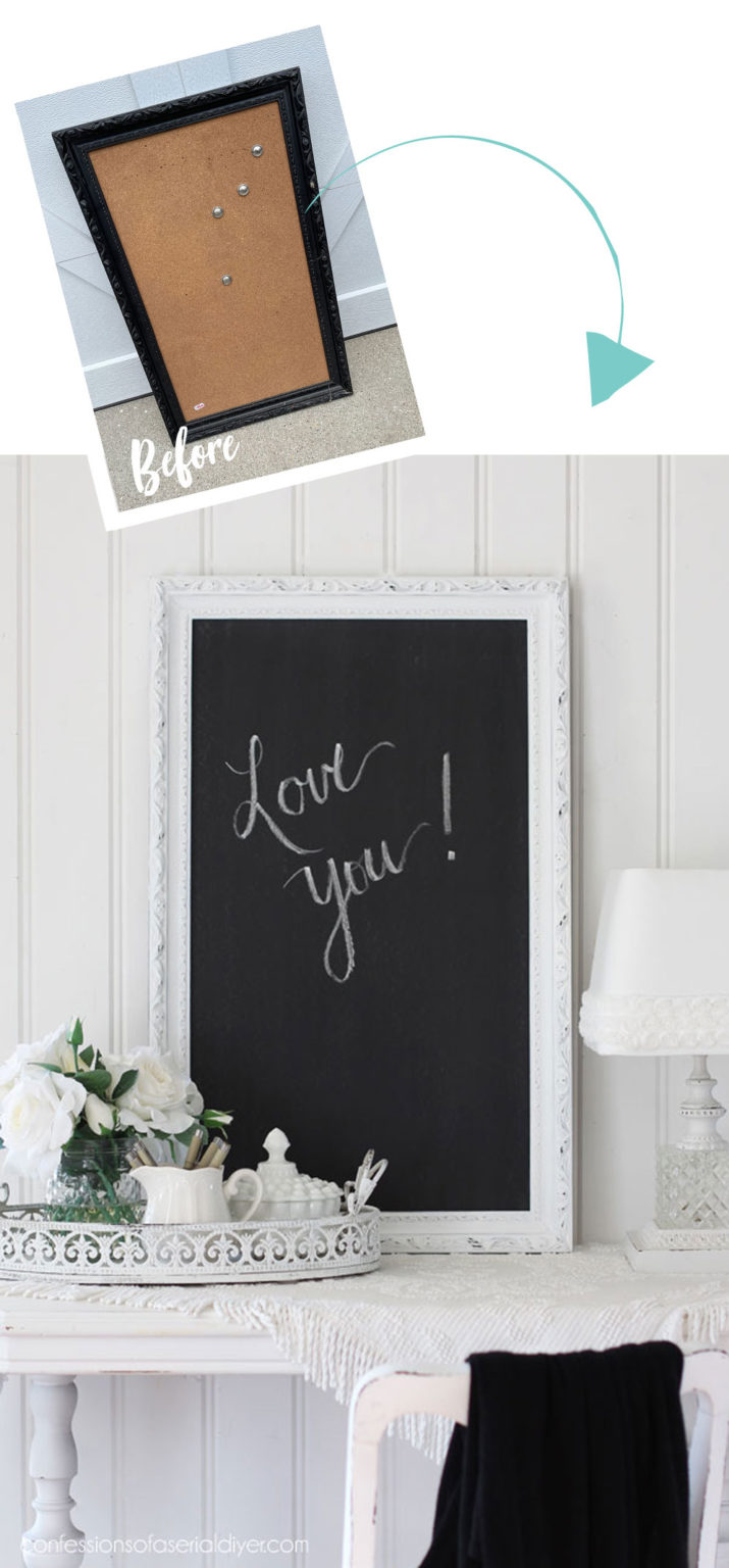 Picture Turned Chalkboard | Confessions of a Serial Do-it-Yourselfer