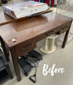 $12 Thrift Store Desk Makeover | Confessions of a Serial Do-it-Yourselfer