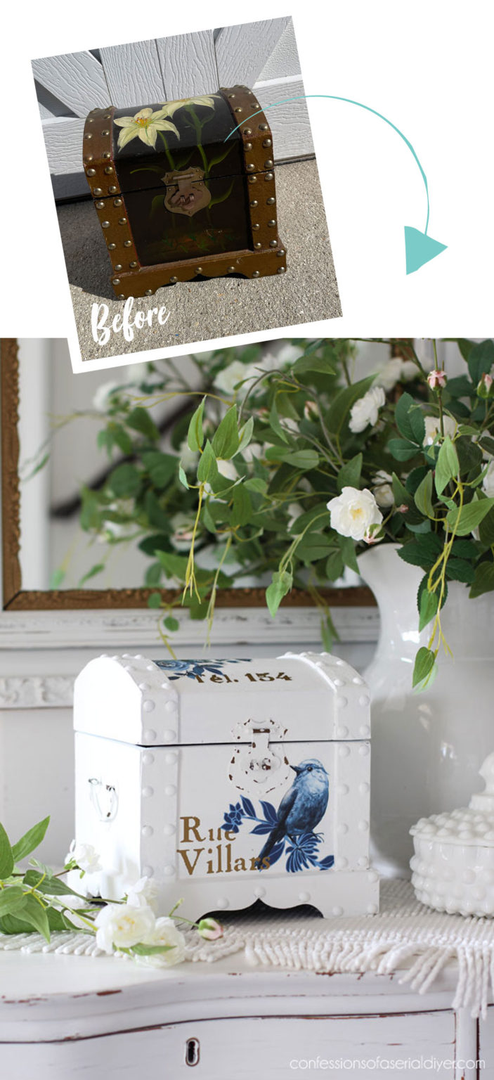 Pretty in Blue Box Makeover | Confessions of a Serial Do-it-Yourselfer