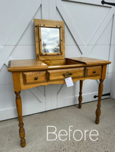 Dressing Table with Transfer Makeover | Confessions of a Serial Do-it ...