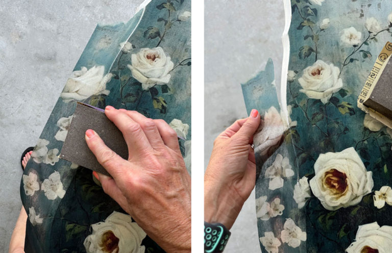Decoupaged Table Makeover | Confessions of a Serial Do-it-Yourselfer