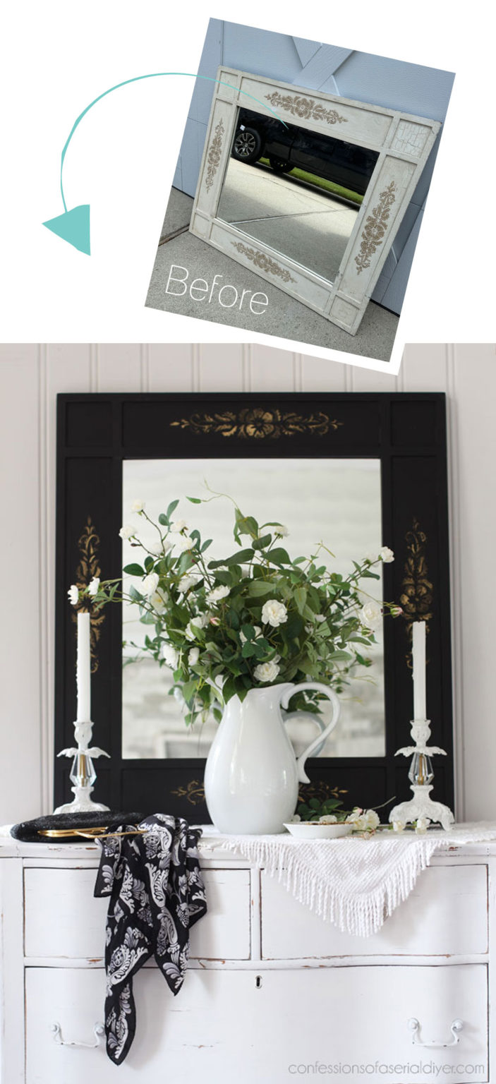 Two Easy Mirror Makeovers | Confessions of a Serial Do-it-Yourselfer