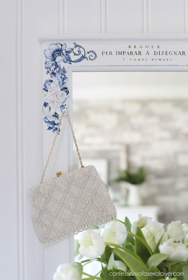 Update a Mirror with Paint and Transfers | Confessions of a Serial Do ...