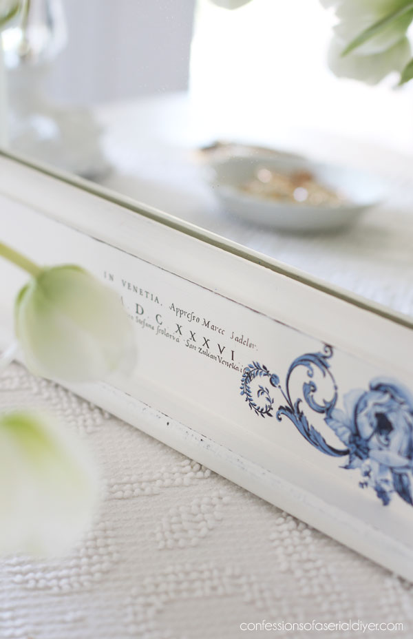 Update a Mirror with Paint and Transfers | Confessions of a Serial Do ...