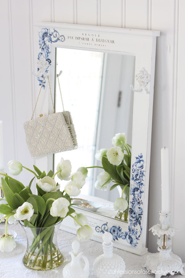 Update a Mirror with Paint and Transfers | Confessions of a Serial Do ...