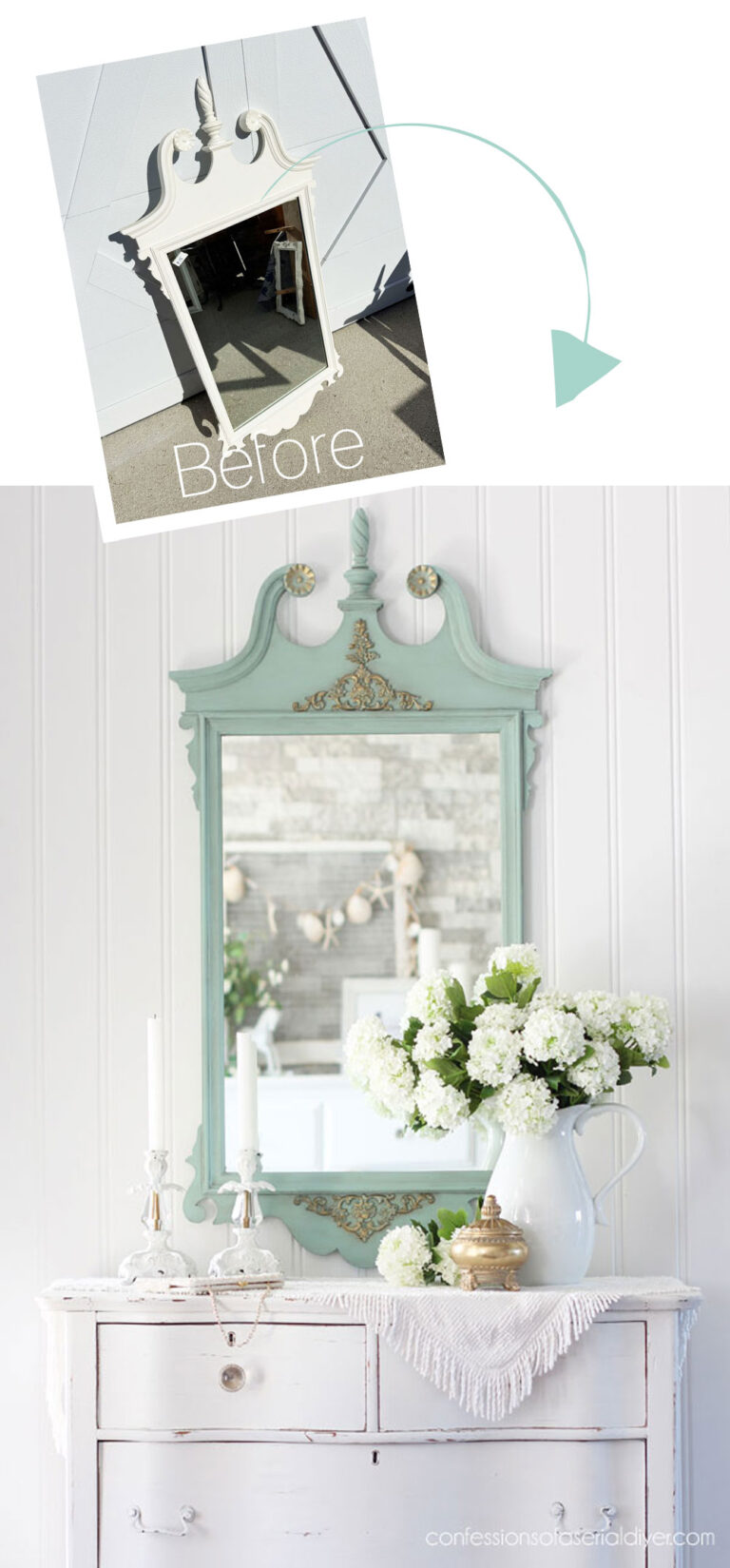 Update a Mirror with Moulds | Confessions of a Serial Do-it-Yourselfer